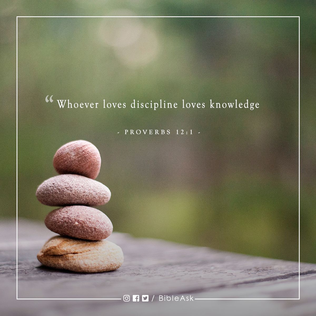 Discipline Loves Knowledge Proverbs 12:1 NKJV [1] Whoever Loves
