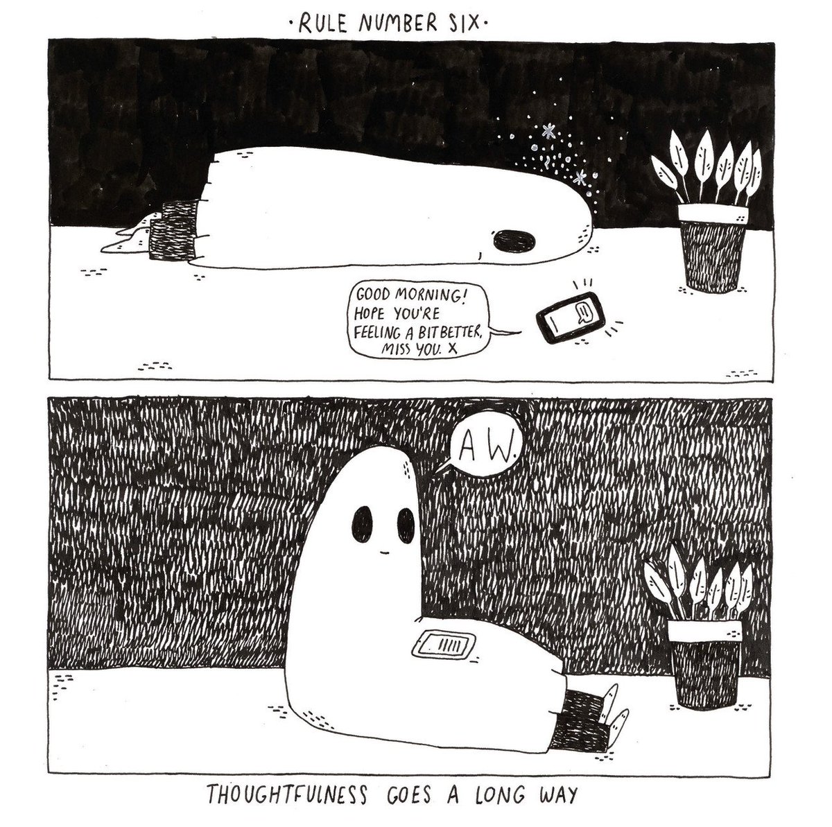 「Let a ghostie pal know you're thinking of them, it can make 」The Sad ...