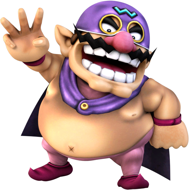 Super Mario Wario Flexing Muscles Minitokyo