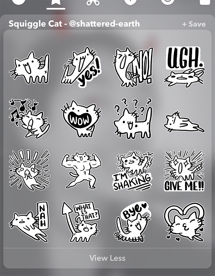 Cute snapchat stickers store