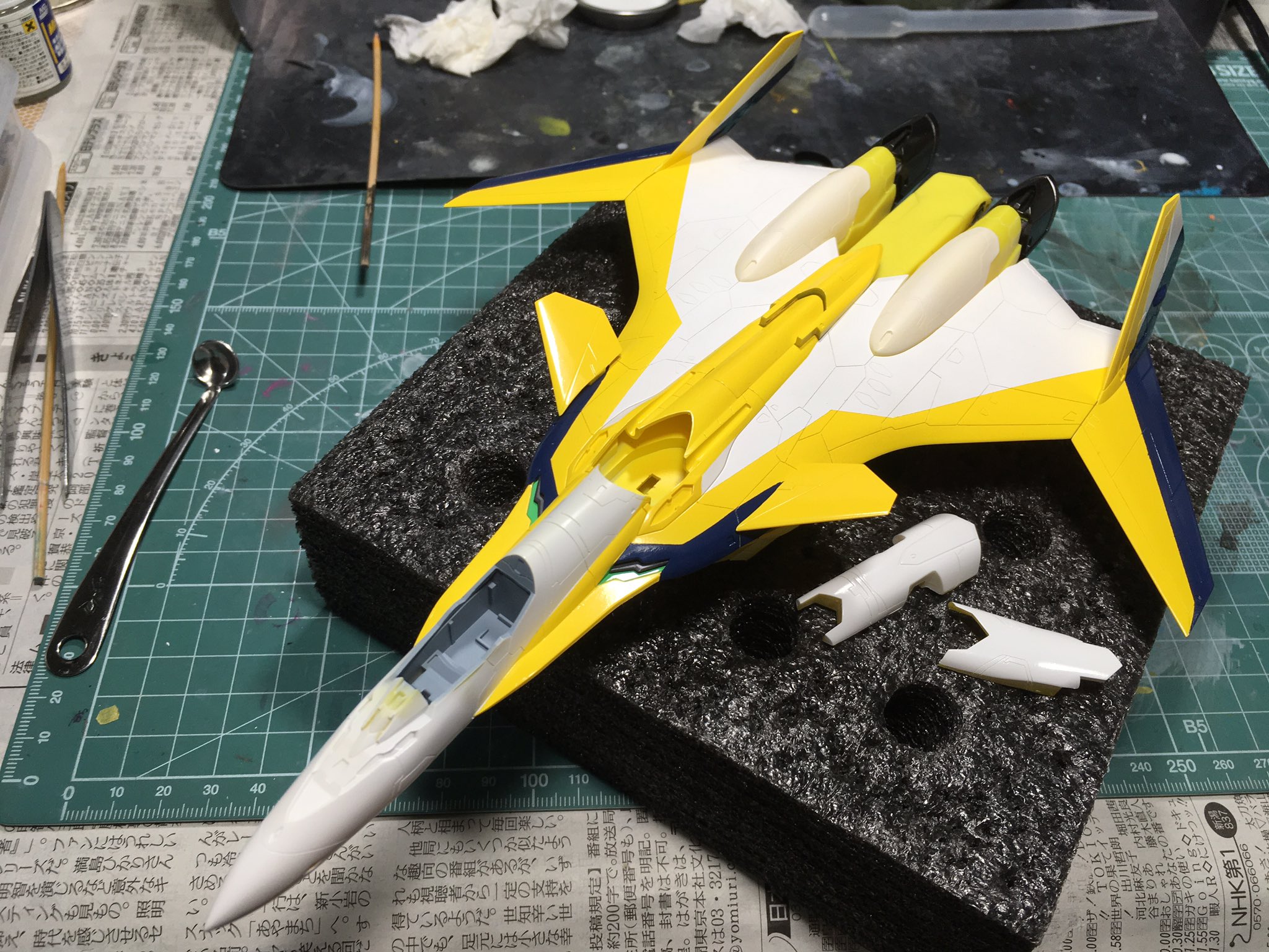ハセガワ 1/72 VF-31F ジークフリード カナメ・バッカニアカラー 作製記録 / Twitter