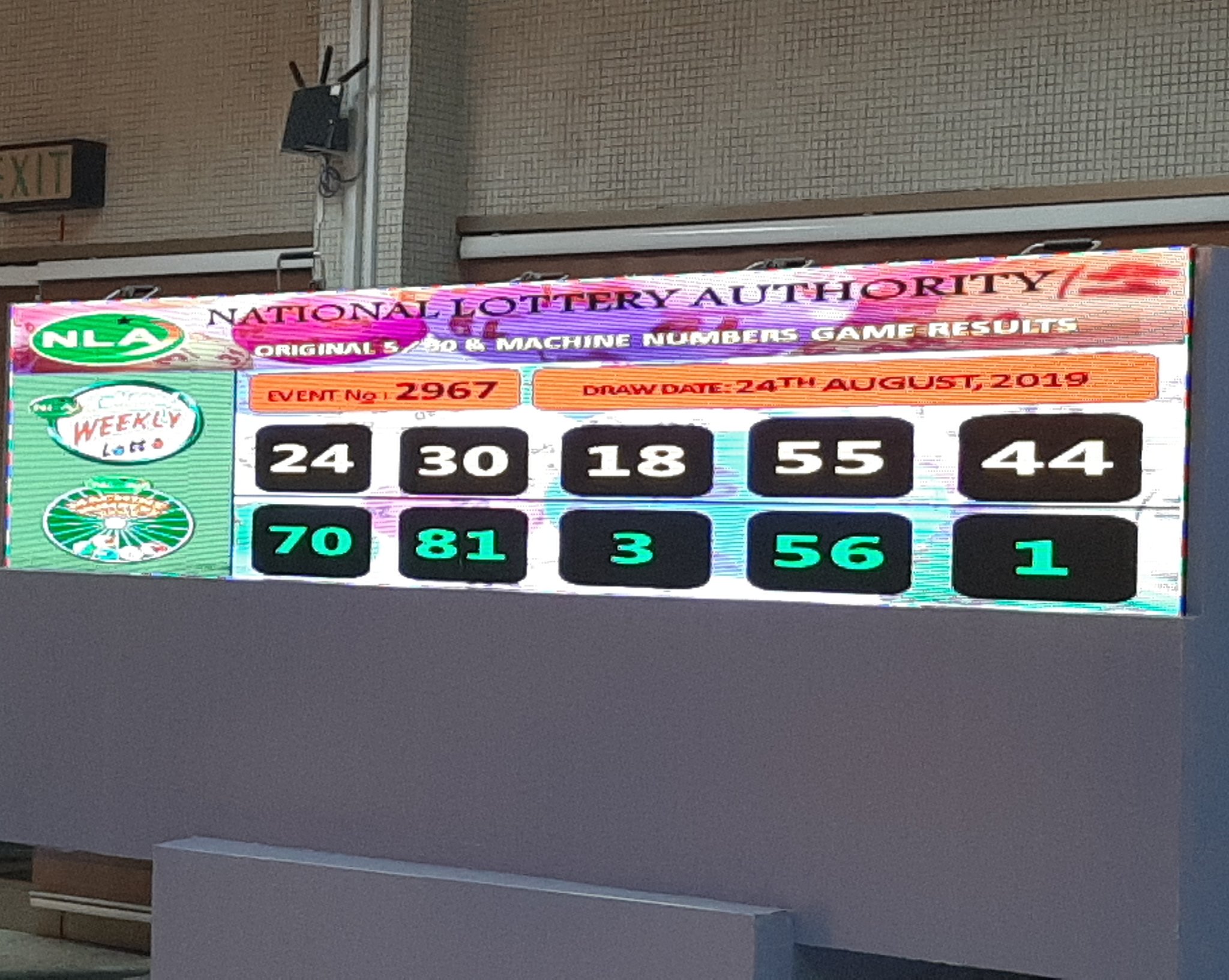 August 7 2019 lotto result store