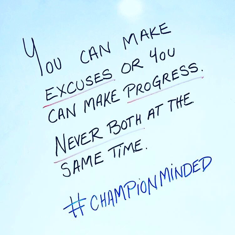 Allistair McCaw (AllistairMcCaw): You can make excuses or you can make ...