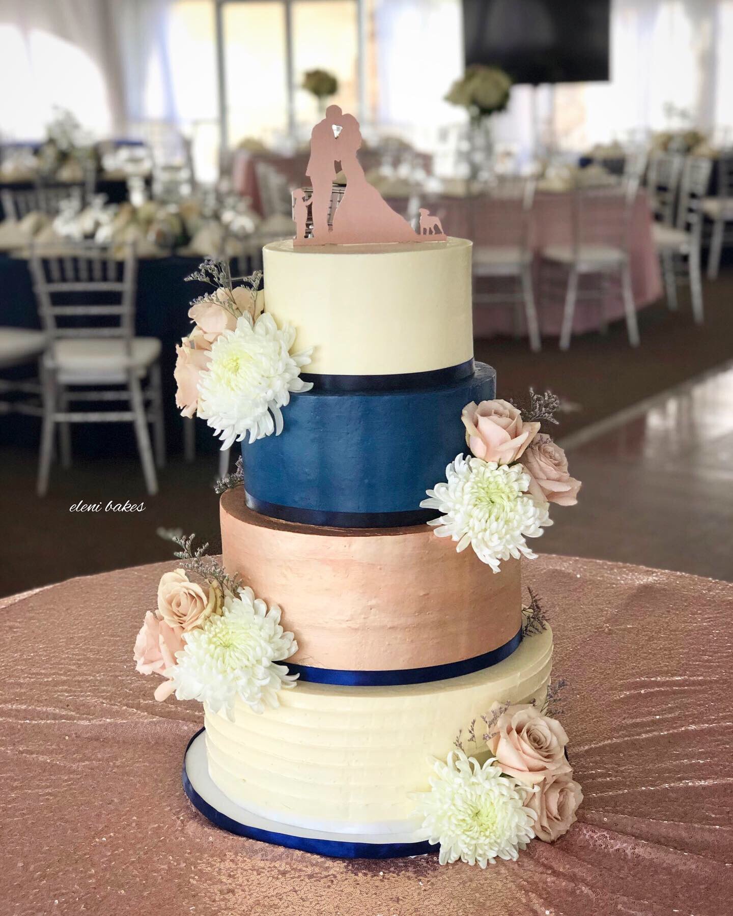 Navy wedding cake 60 photos - Astyledwedding.com