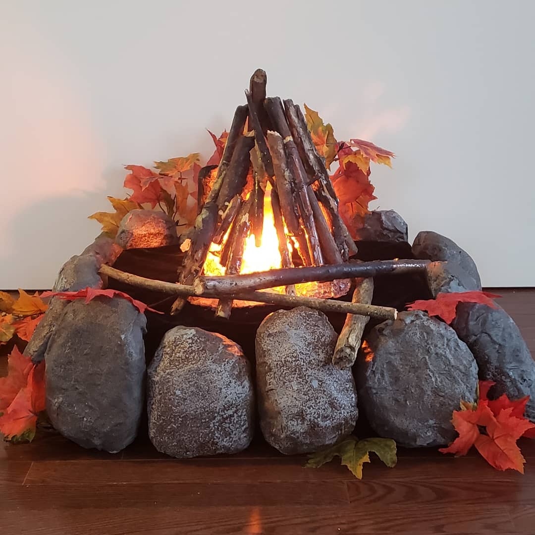 Indoor Campfire An Artificial Flame Fake Fire