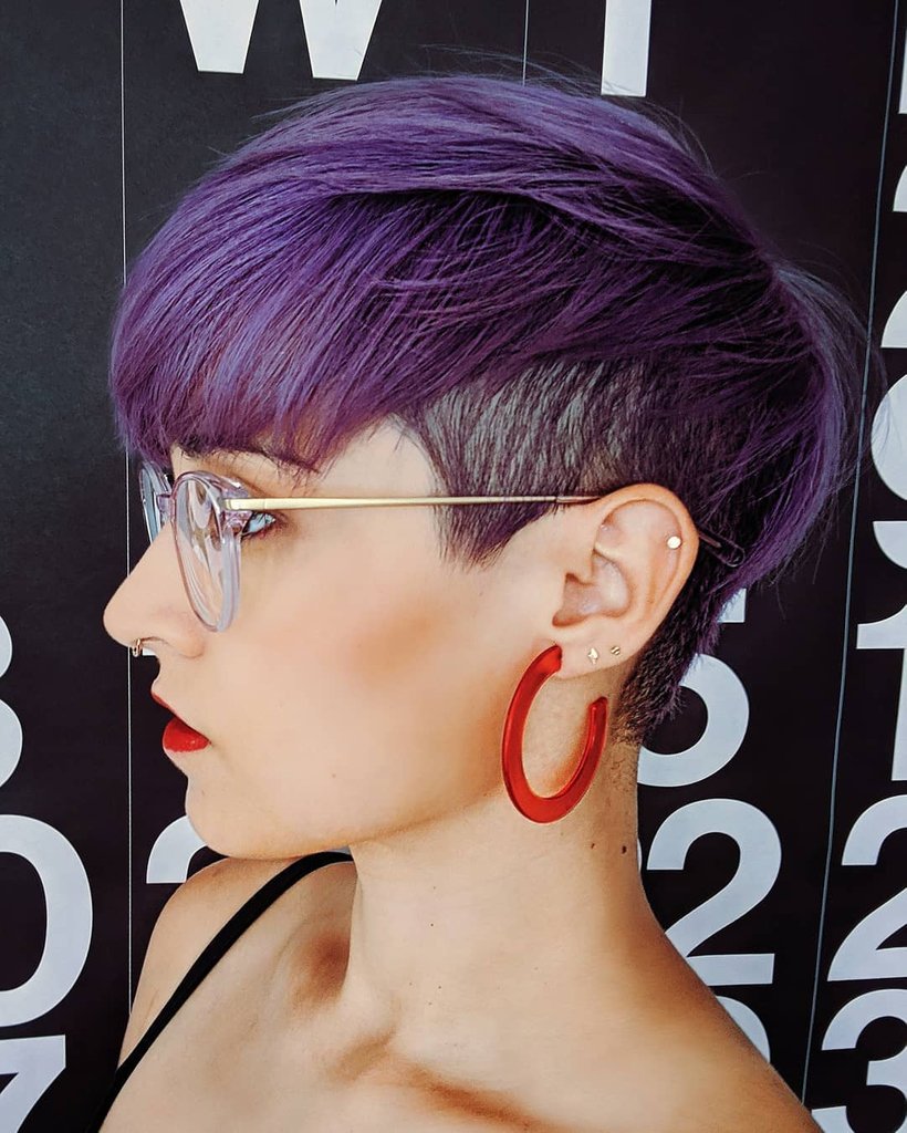 Purple Pixie Cut
