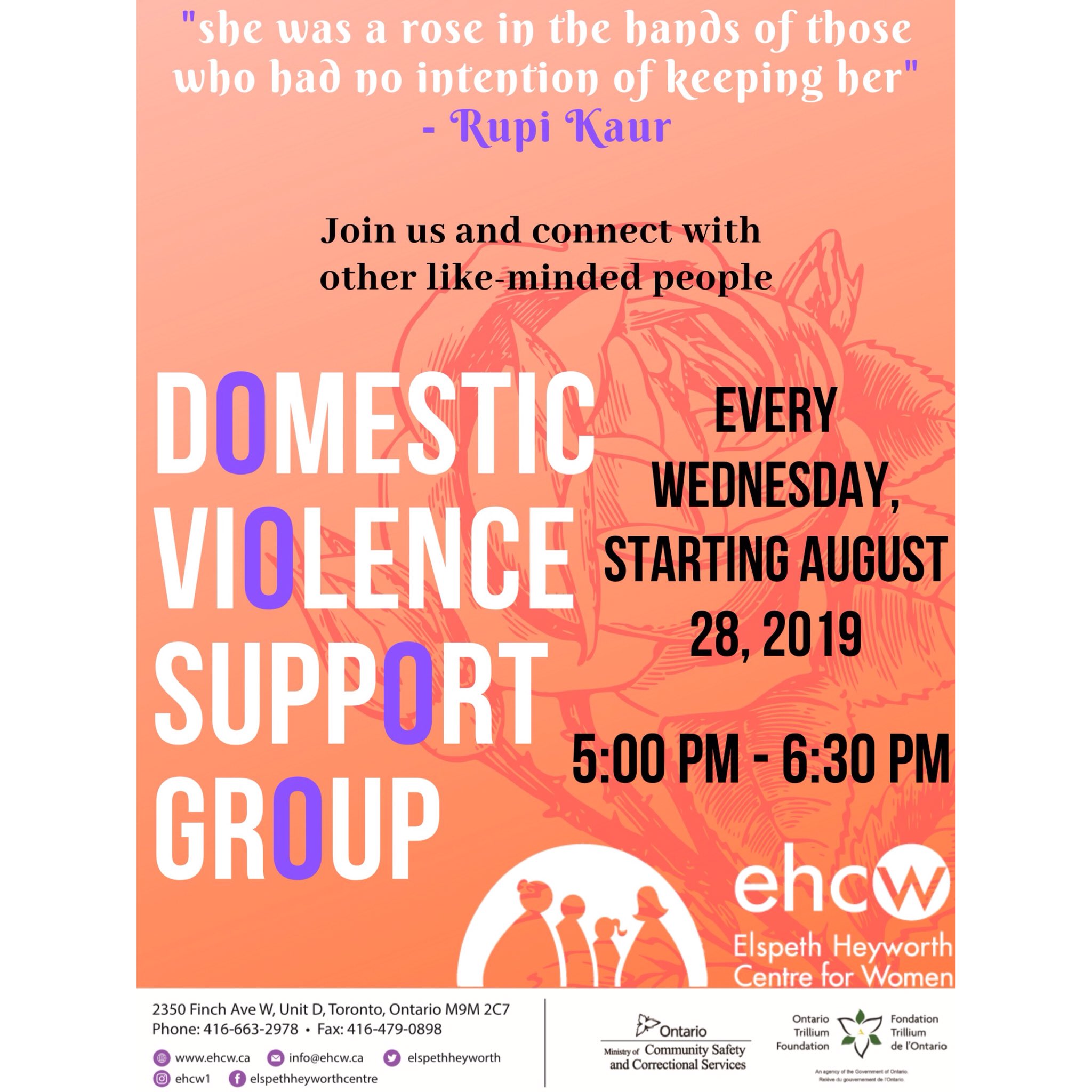 Domestic Violence Support Group Flyers