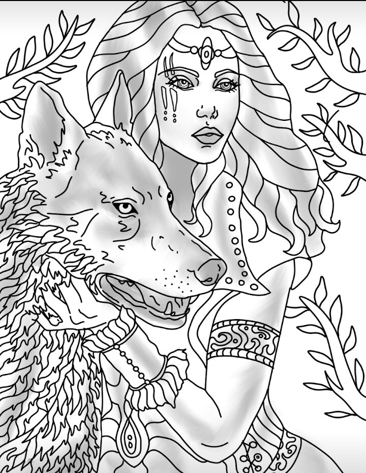 Unleash Your Inner Artist with Adult Coloring Pages of Wolves
