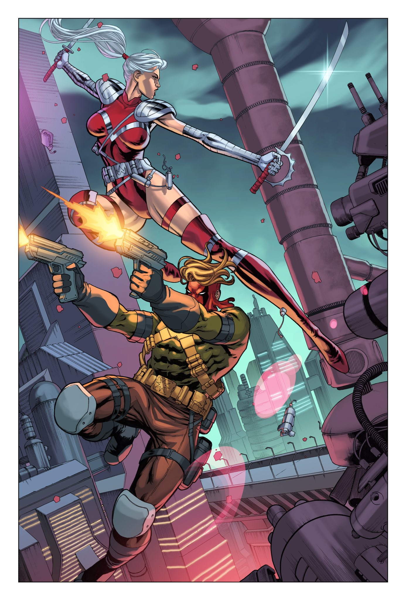 Jesse Heagy on Twitter: "Some WildCATS action with Zealot and Grifter. Lines by Deivis Goetten ...