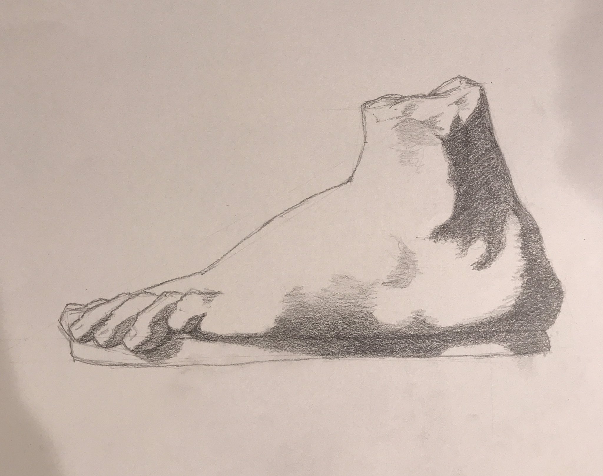 Feet Drawing Charcoal