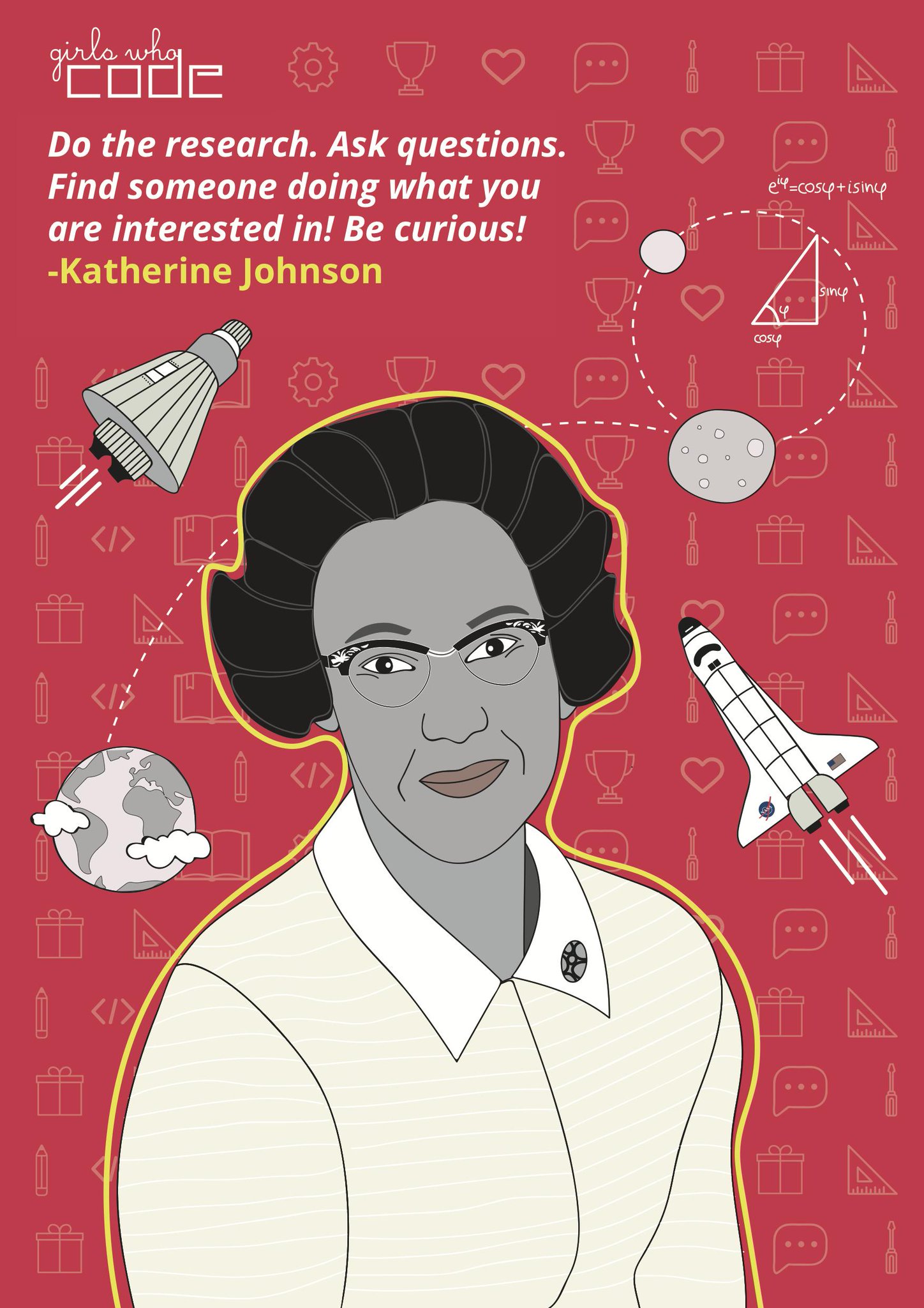 Girls Who Code on Twitter: "Women we 💙 : Katherine Johnson, the 'hidden ...