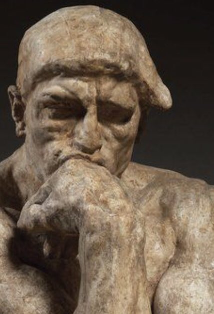 The Thinker Statue Face