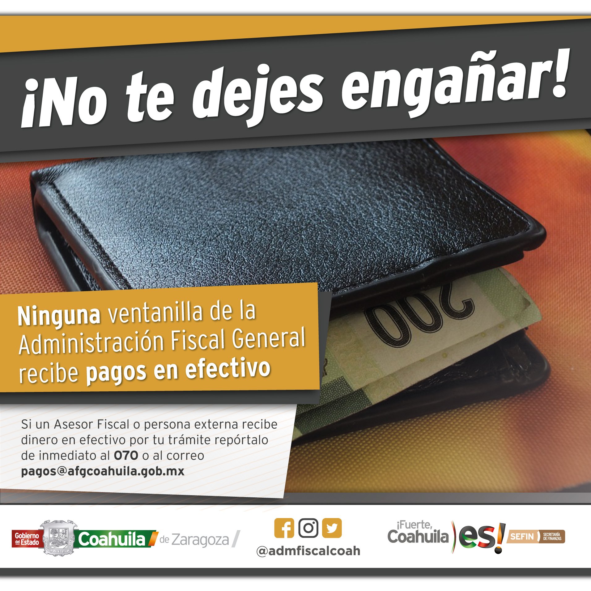 Adm Fiscal General Coahuila On Twitter Ninguna Ventanilla De La