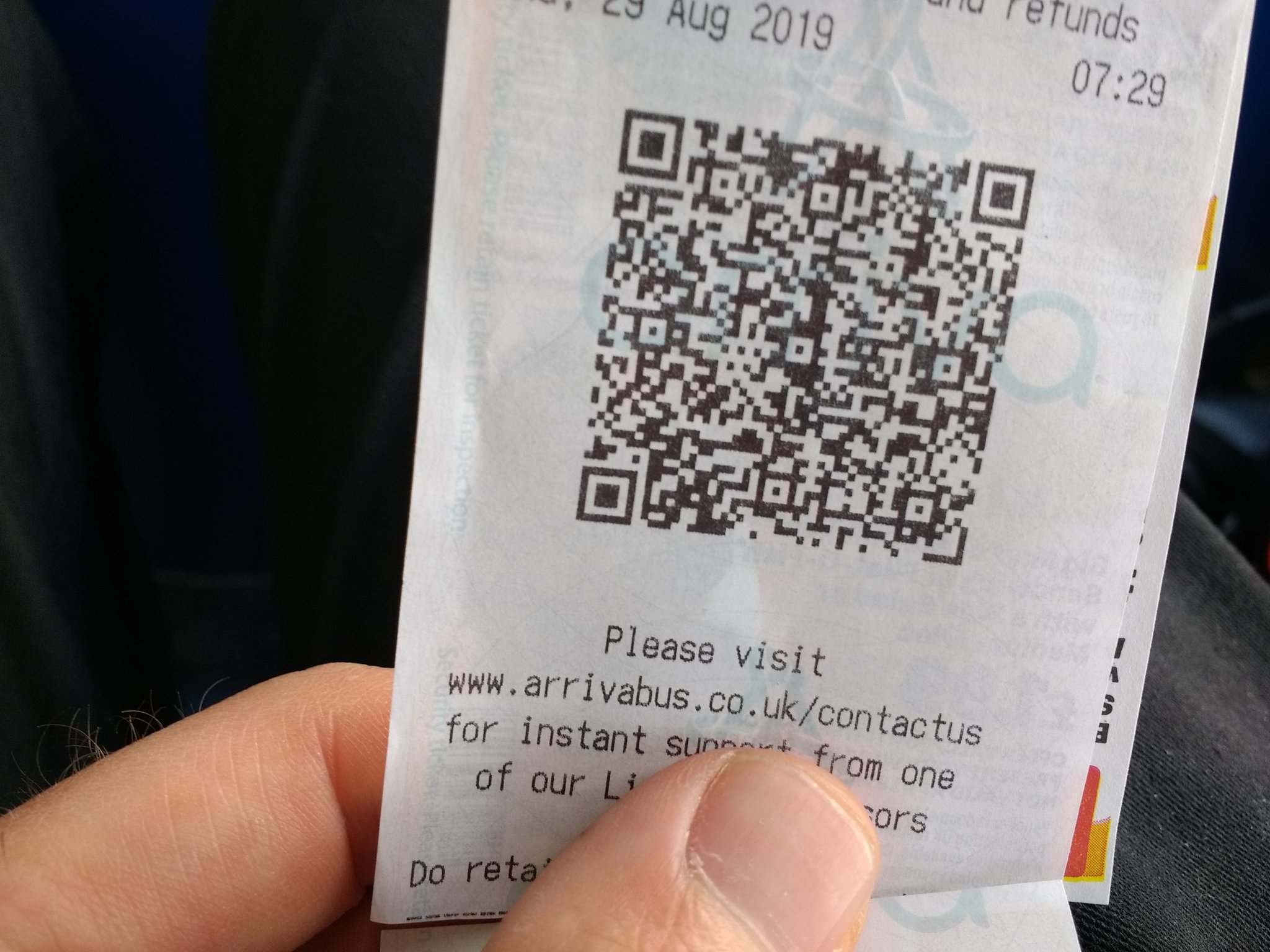 James Heywood on Twitter: "QR codes still refuse to die. There's a QR code on my bus ticket. It ...