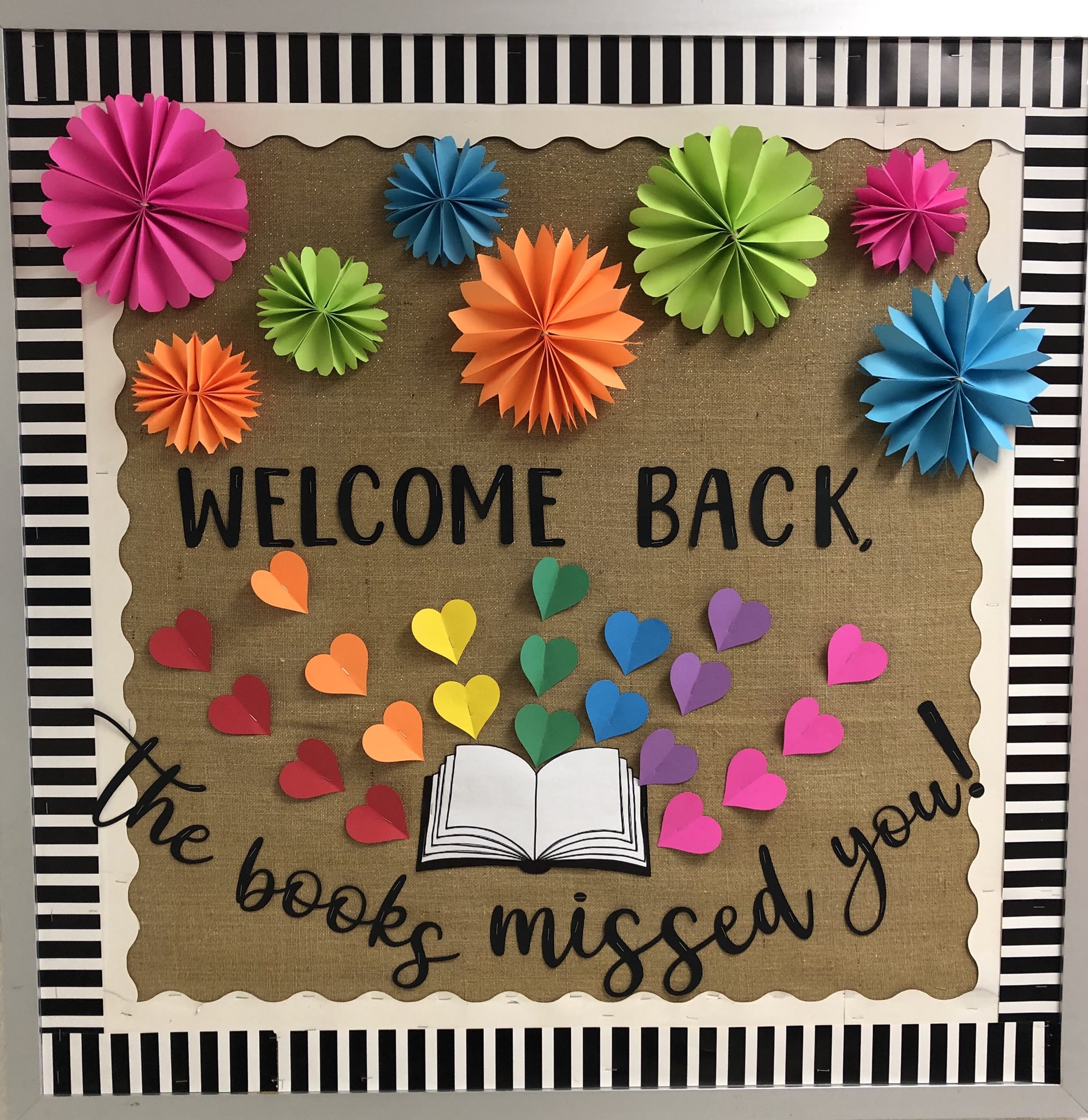 Welcome Back To School Library Bulletin Boards