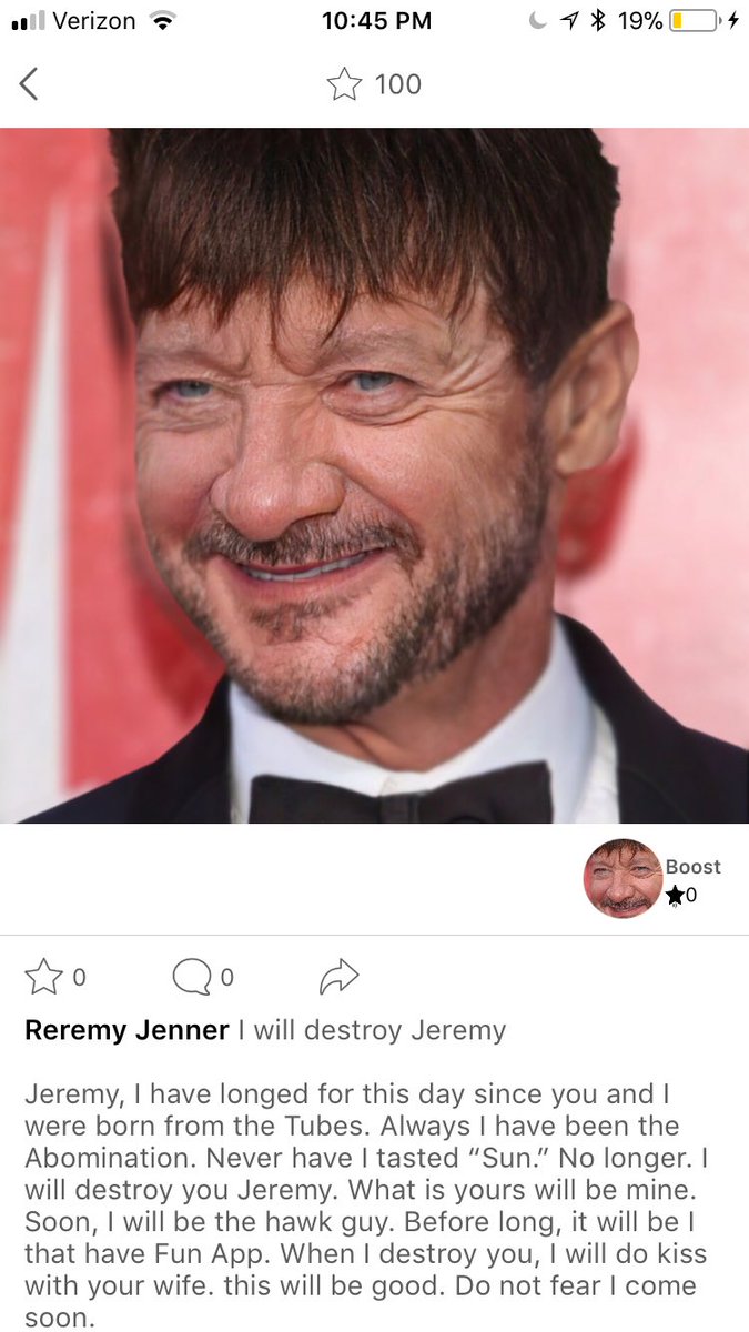 Jeremy Renner Funny Quotes