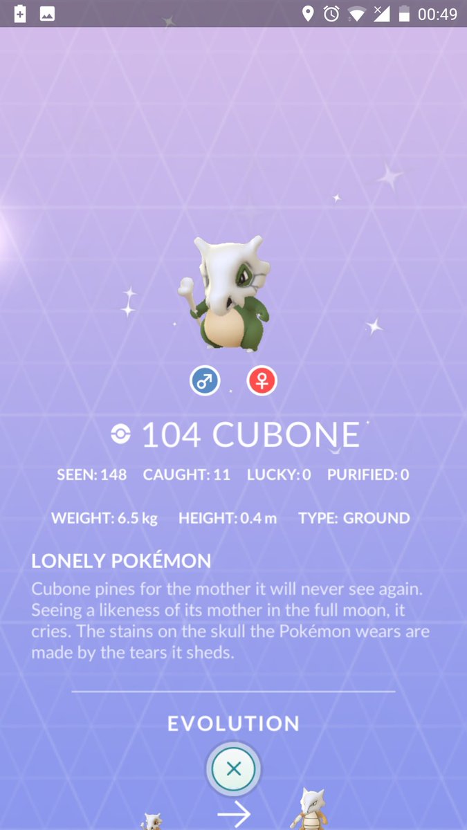 Cubone - Pokemon Go