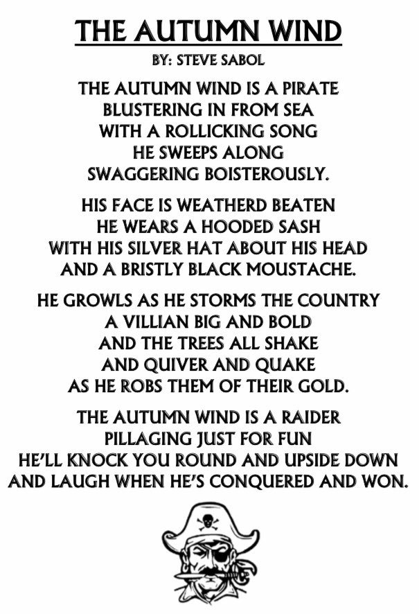 Jeff Richards on Twitter: "“The autumn wind is a Pirate Blustering I’m ...