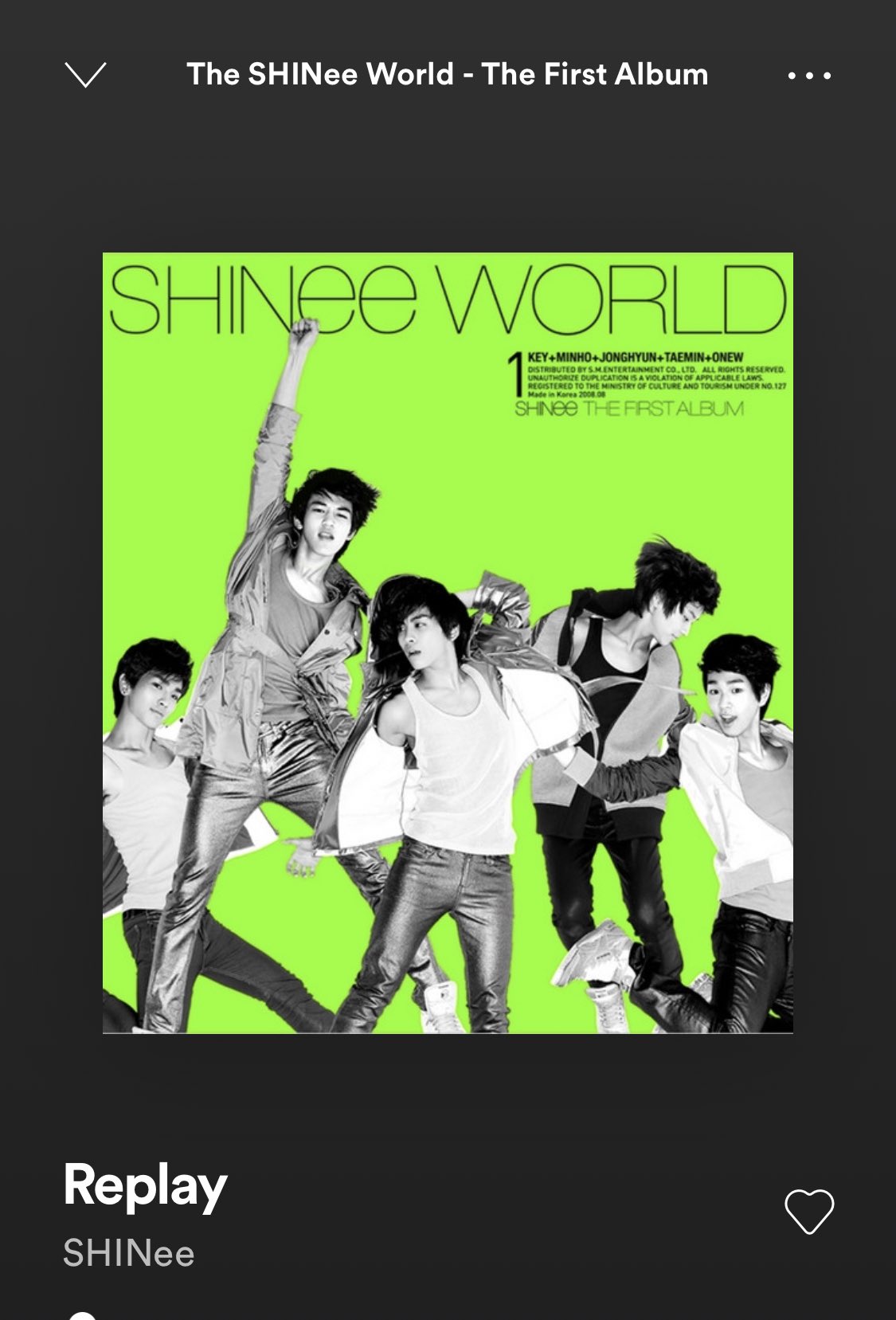 Shinee Replay Album Cover