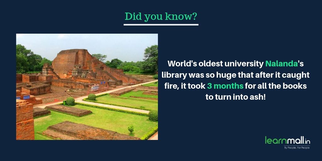 Nalanda University Library Fire