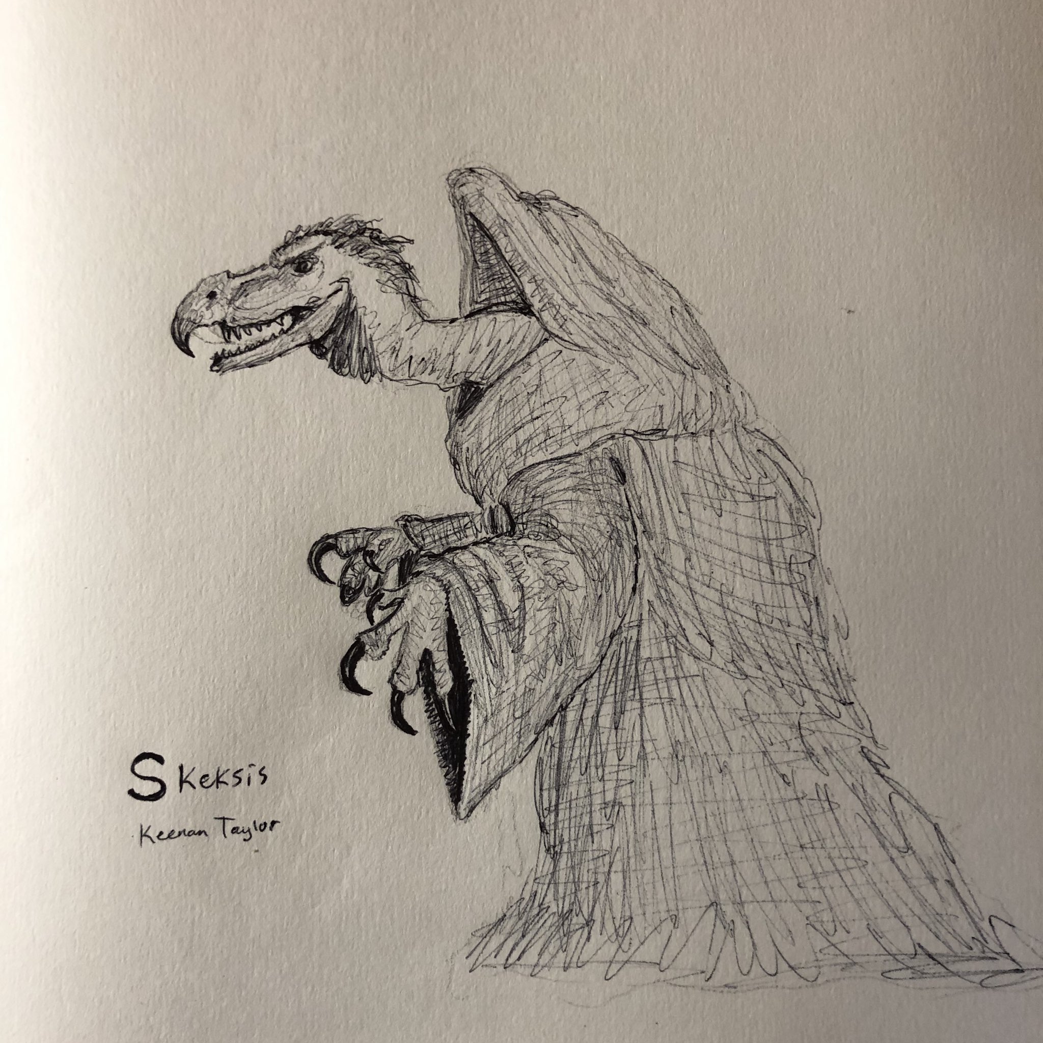 The Dark Crystal Skeksis Drawing