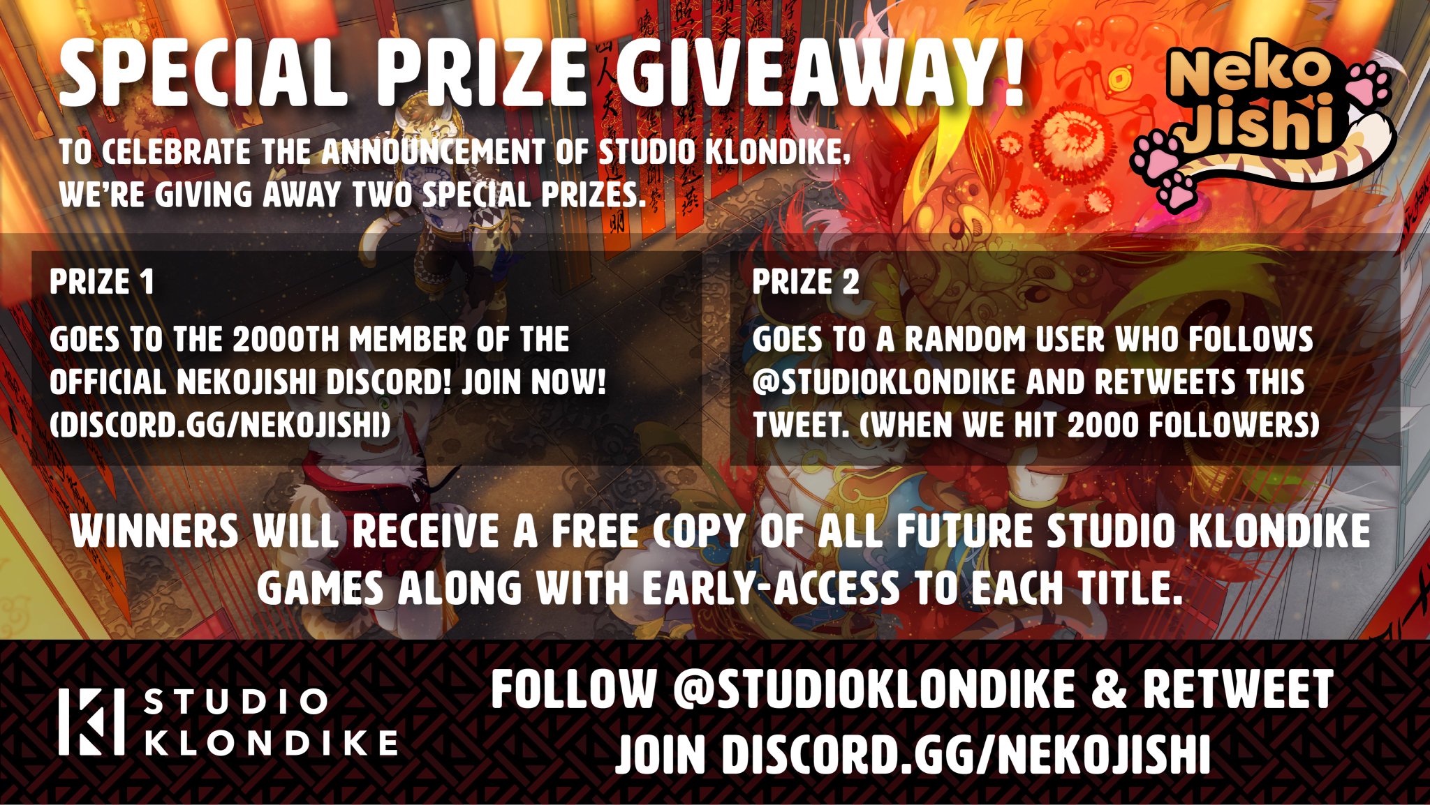 Studio Klondike on Twitter: "[Special Prize Giveaway] To celebrate the announcement of Studio ...