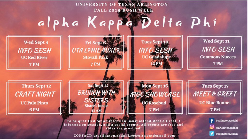 Sorority Rush Flyer