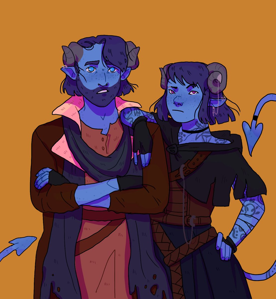 「Caleb and Jester as twins!!! Or should i」| 🌿 sasha 🌿 のイラスト