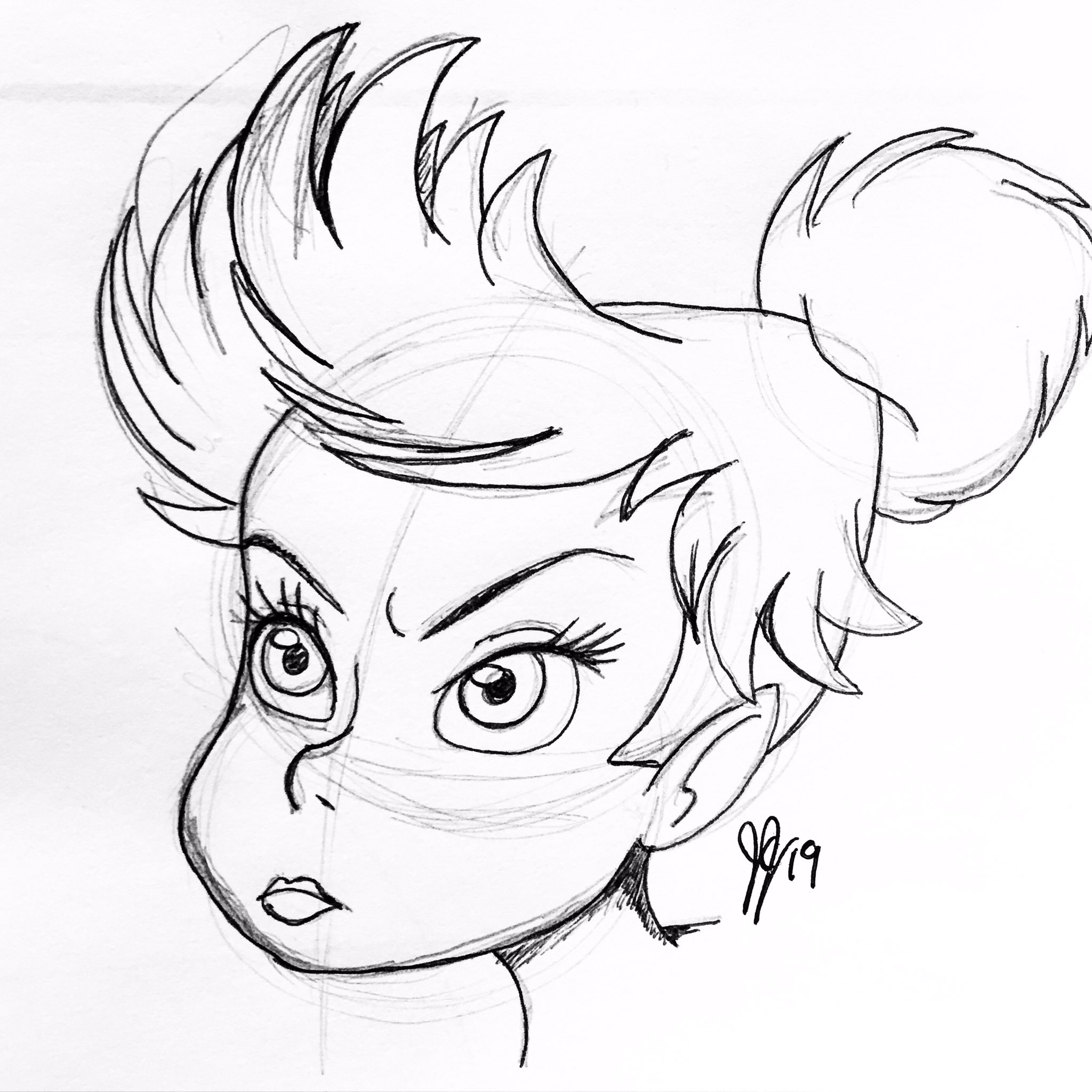 Easy Tinkerbell Drawing Tinkerbell Drawing Tutorial Archives The