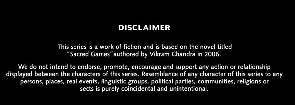 Coincidental Disclaimer