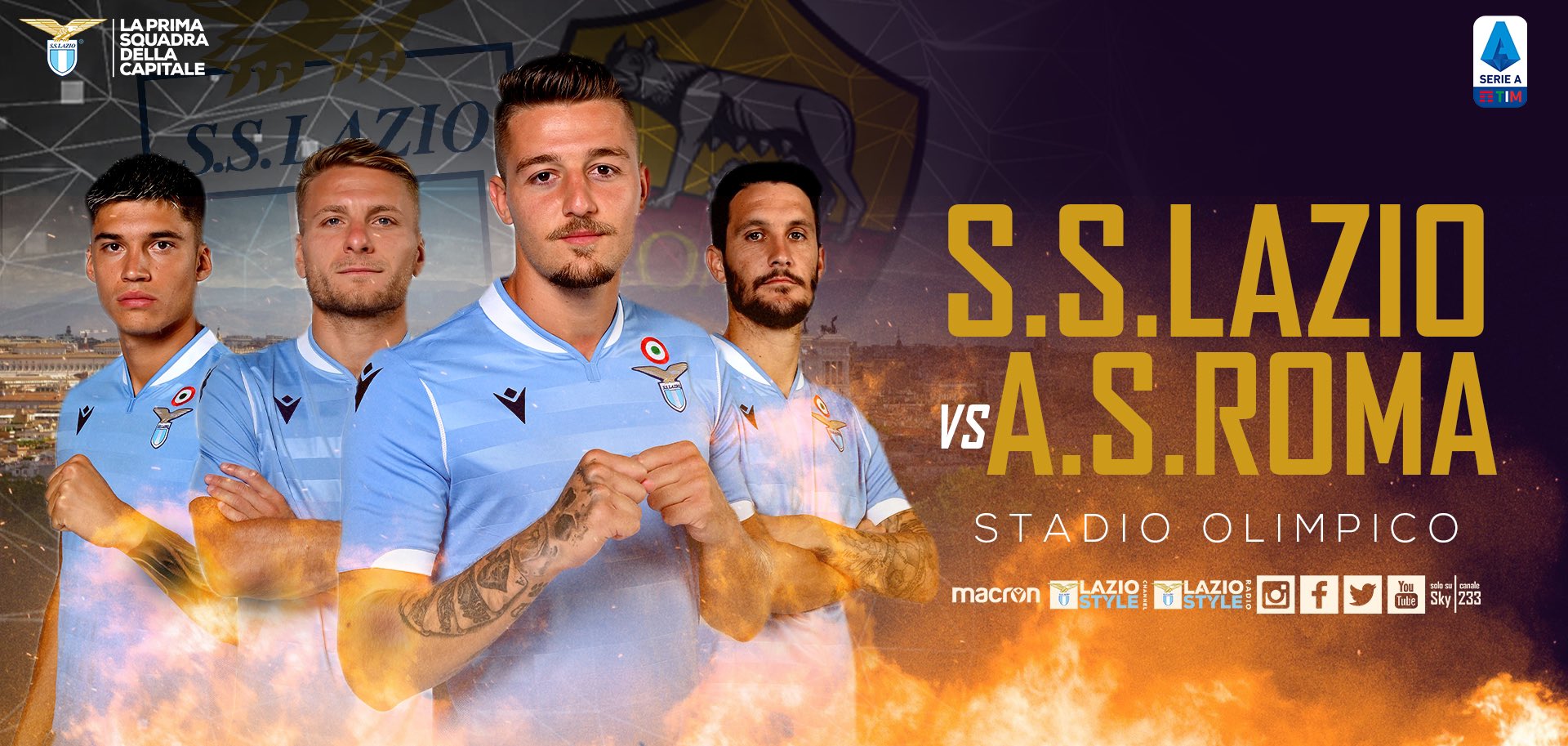 PREVIEW : Lazio v A.S. Roma – LAZIO FANS BELGIO
