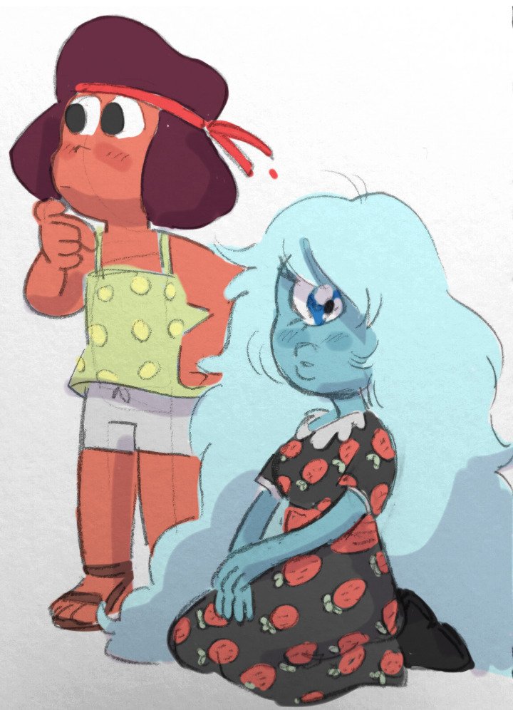 「heres some old Ruby and Sapphire drawings i liked. Love them」Ronnie Bの漫画