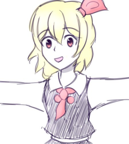Happy Rumia sketch : r/touhou