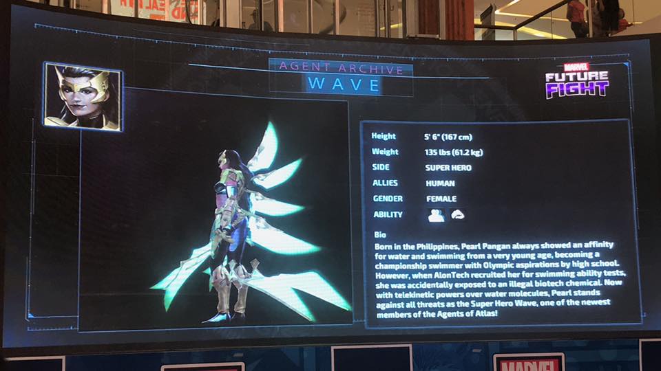 Wave, also known as Pearl Pangan, wears a special costume designed by ...