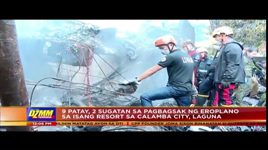 DZMM TeleRadyo on Twitter: "#HeadlinePilipinas 9 patay, 2 sugatan sa pagbagsak ng eroplano sa ...