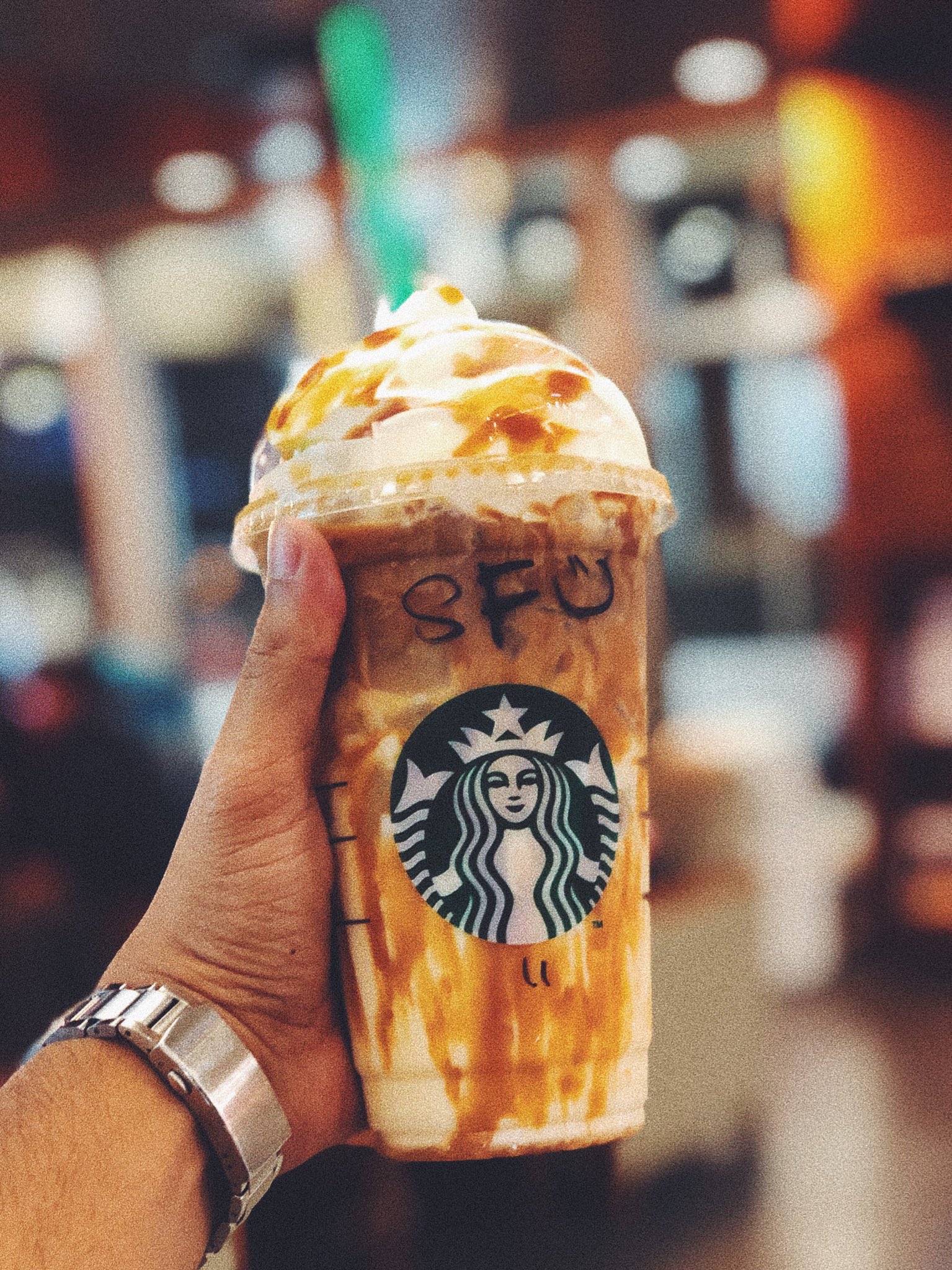 Iced Caramel Macchiato With Whipped Cream 2683