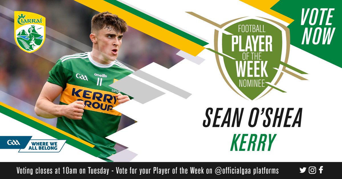 Sean O’Shea was flawless from his 10 attempts at goal for Kerry ...