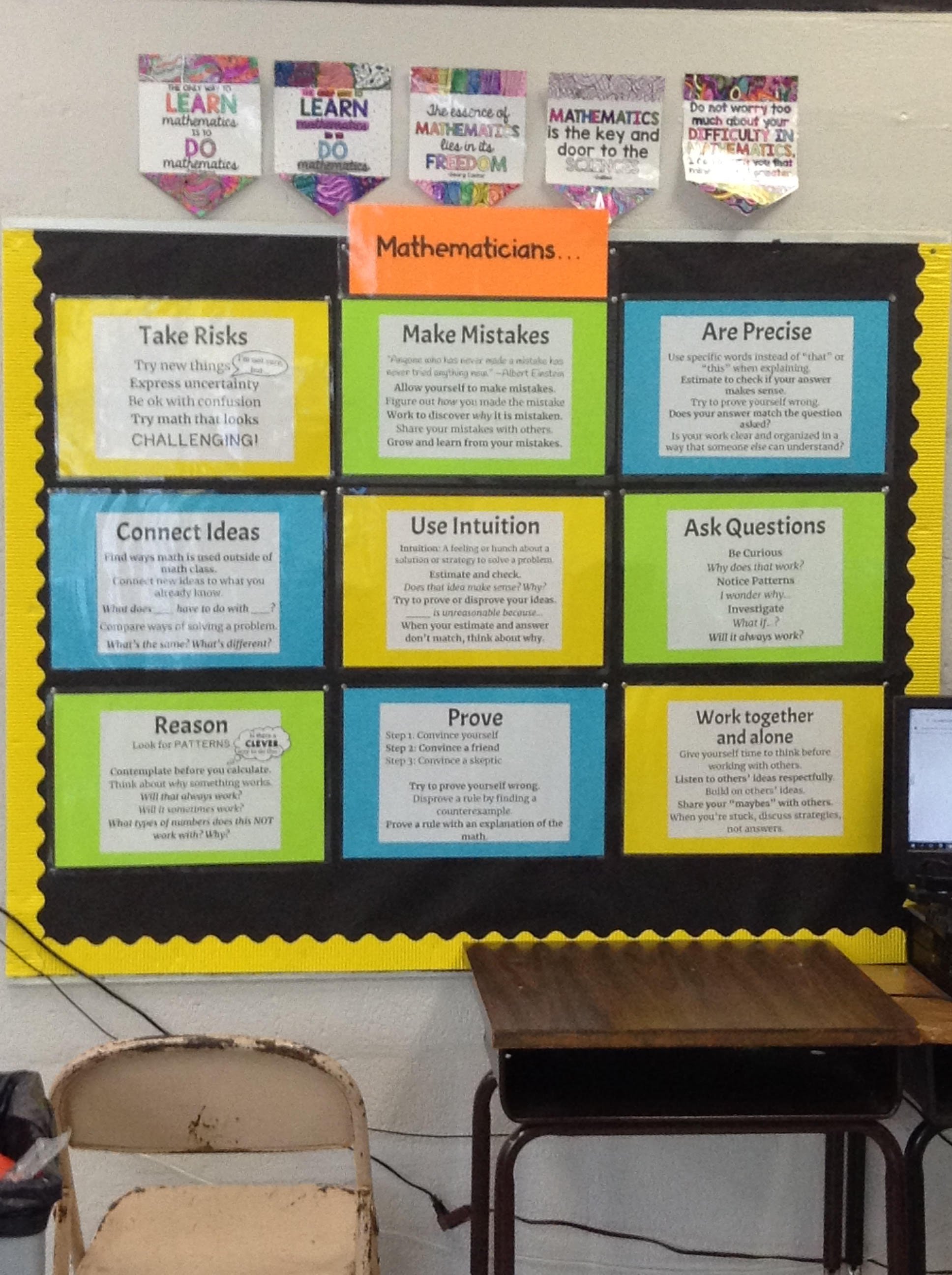 Mathematics Bulletin Boards