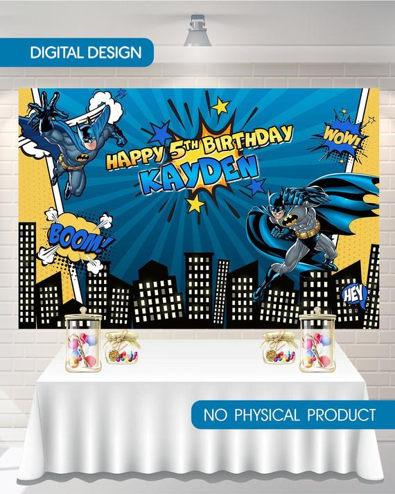 Superhero Backdrop Printable
