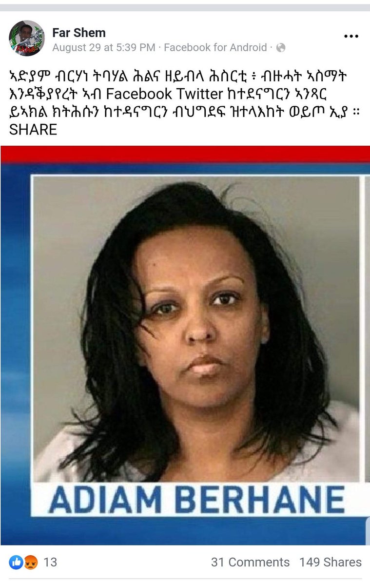 Breaking News : Eritrean Adiam Berhane in Arlington faces 196 years in ...