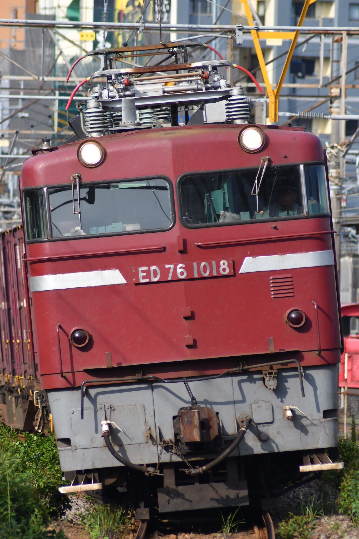 【浜写新】 on Twitter: "9/1 1062レ ED76-1018号機 鹿児島中央～広木間(第一乾燥場踏切)にて 朝鹿児島にいた1018が北九への帰宅道(ง˘ω˘)ว欲しかった76の ...