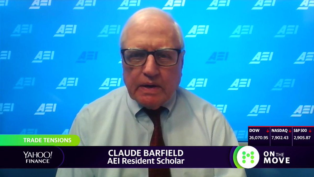 Highlight: AEI’s Claude Barfield on the U.S.-China trade war: “One of ...