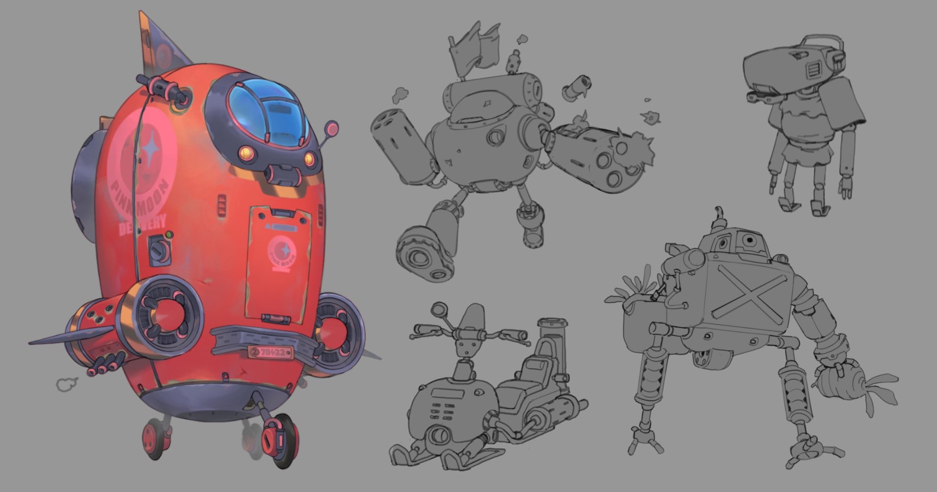 Cute Robot Concept Art