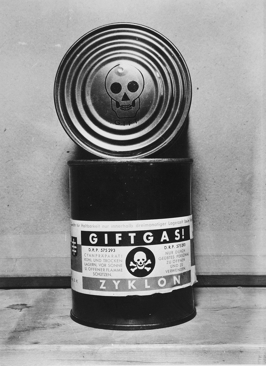 Zyklon ("Cyclone") is hydrogen cyanide, commercially sold as an ...