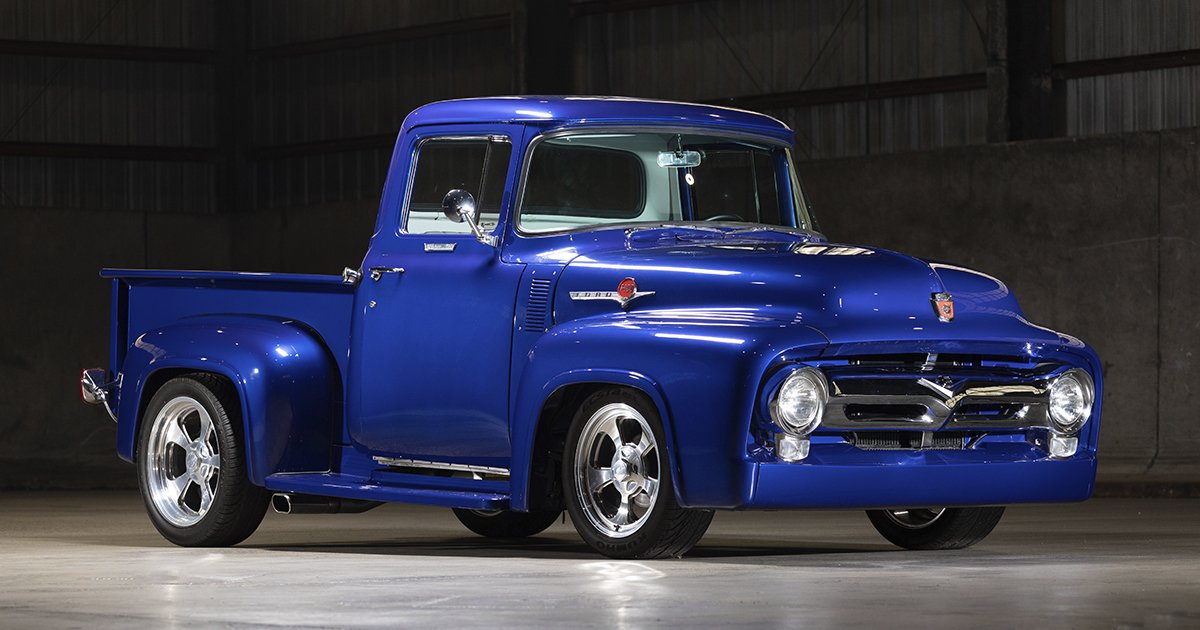 LAS VEGAS AUCTION PREVIEW: This custom 1956 Ford F-100 with an all ...