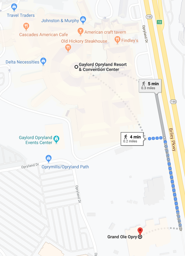 Gaylord Opryland Convention Center Map