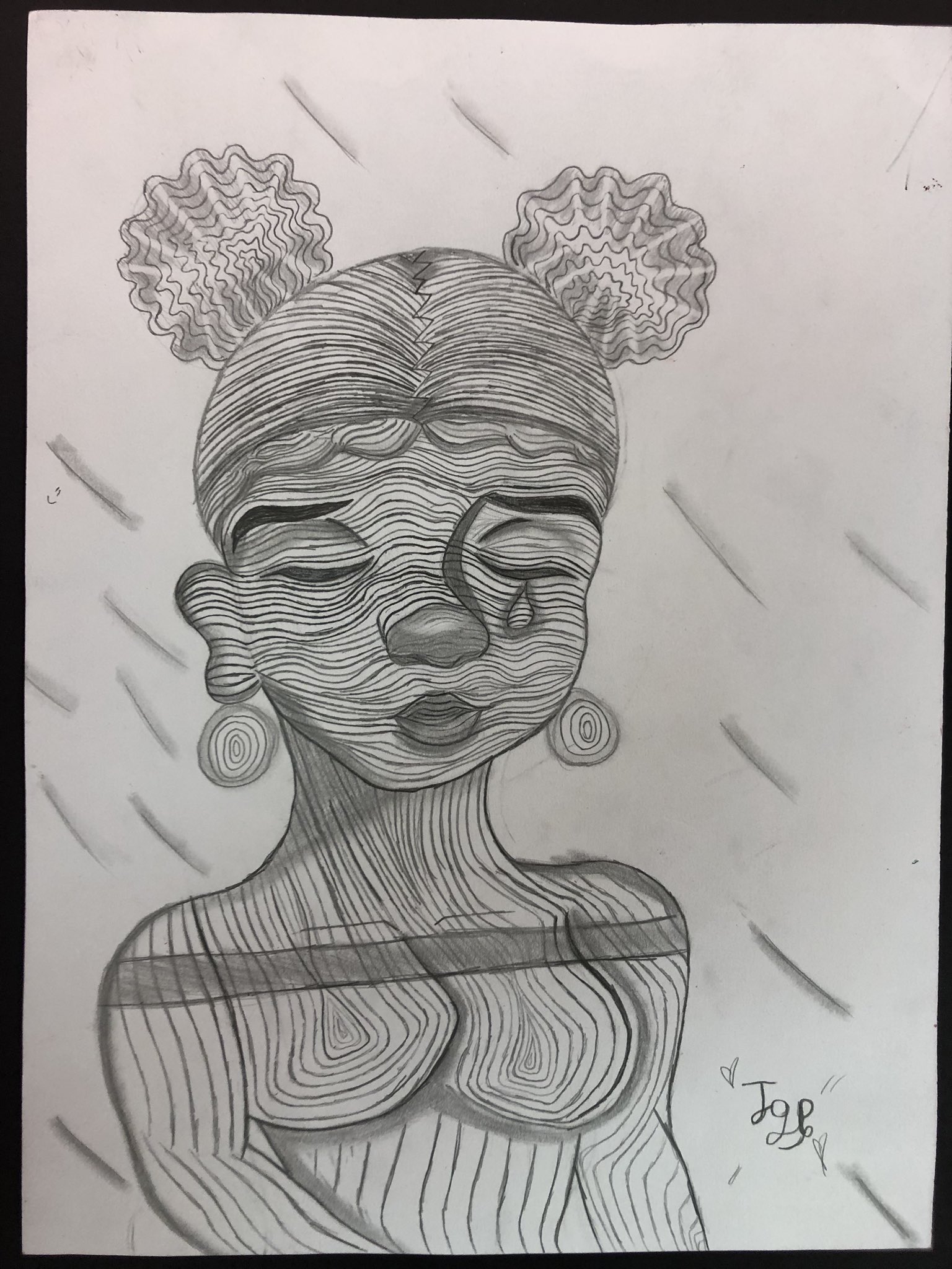 Middle School Contour Drawings