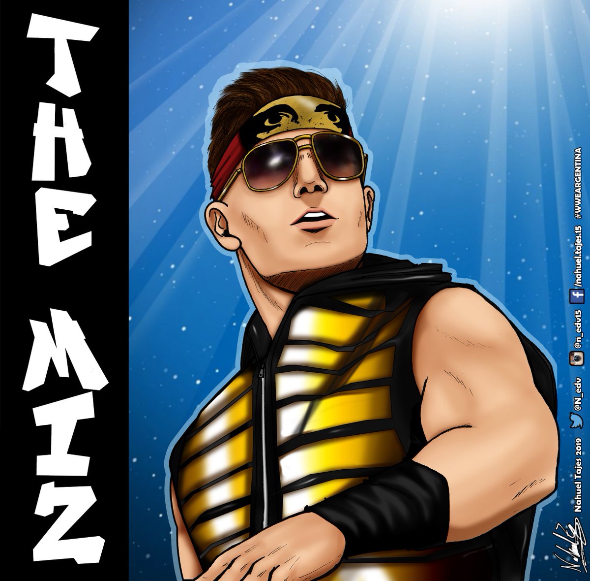 How To Draw Wwe The Miz