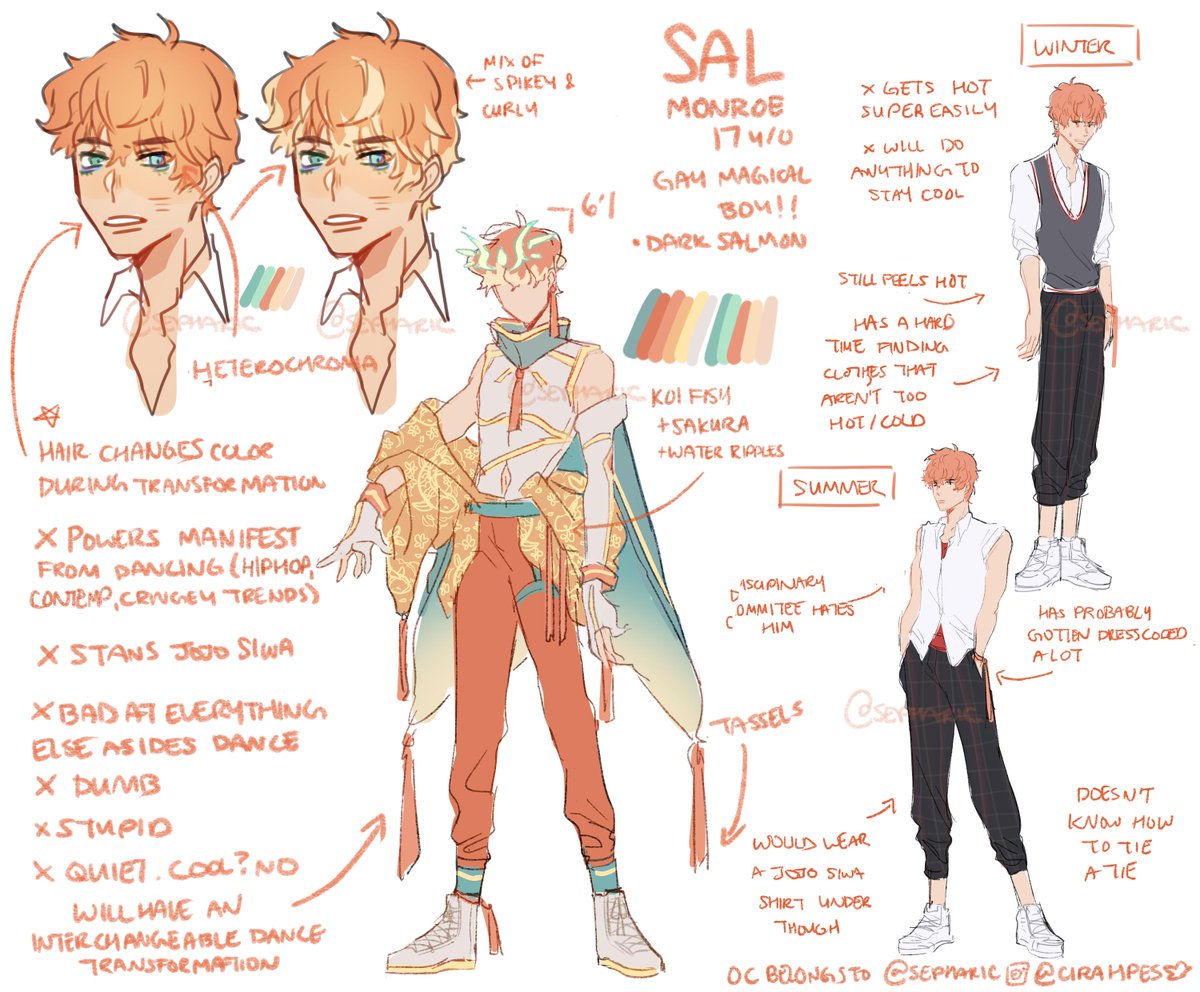 「new oc again wrofjnjsncasd uhgahhahhaha i love magical boys 」seph ...