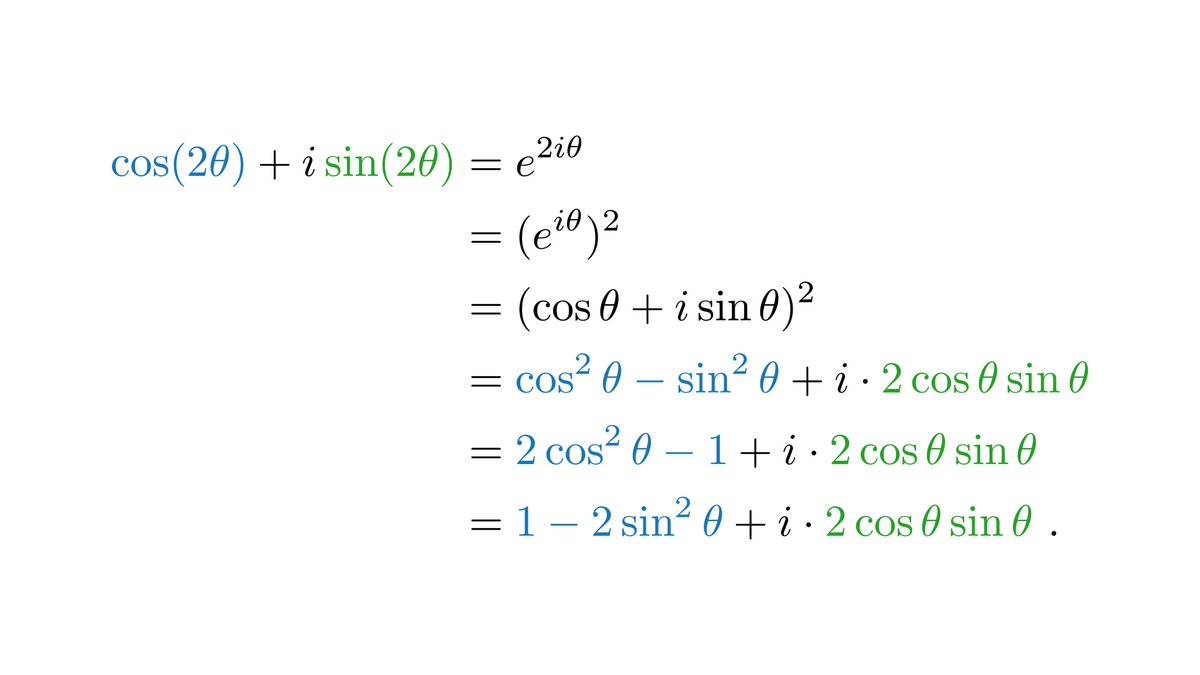 Trig Identities Using Euler's Formula Trig Identities Using Euler's Formula